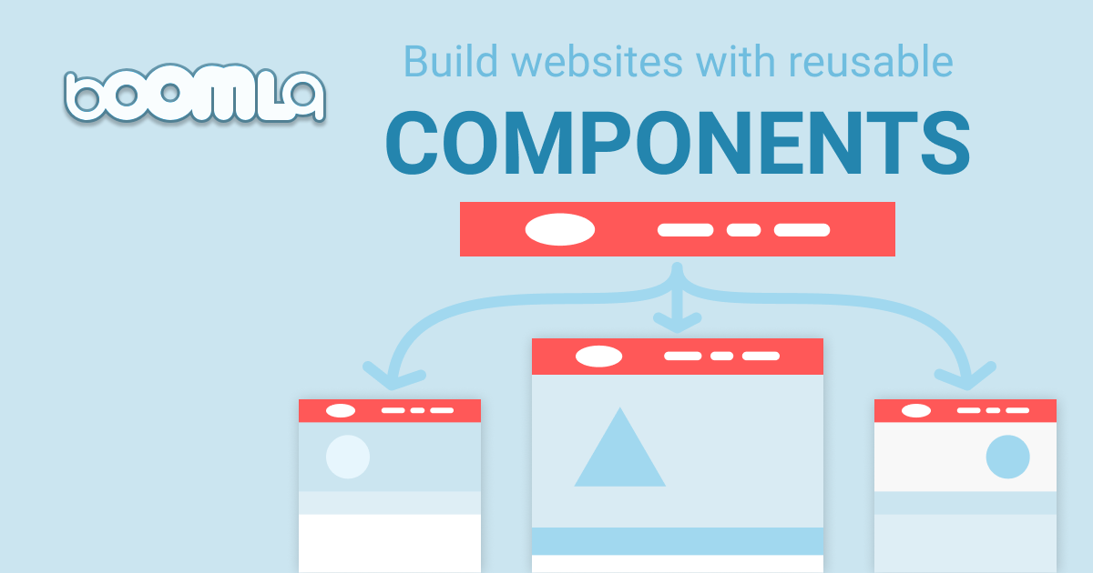 Introducing reusable components - Boomla Website Builder